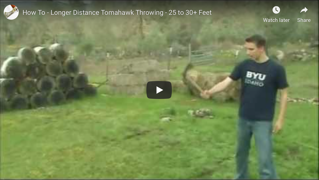 Long Distance Tomahawk Throwing - 25 to 30+ Feet – HatchetsandAxes.com