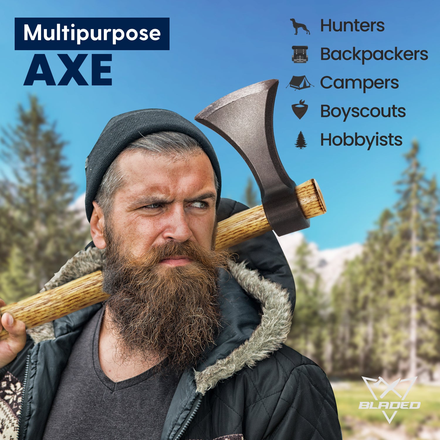 Throwing Axe | BLADED™ | USA Made Competition Axe Throwing ...