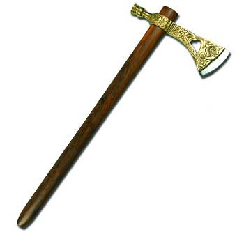 Beautifully Engraved Brass Decorative Pipe Tomahawk – HatchetsandAxes.com