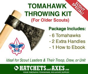 Tomahawks for the Boy Scouts of America | Scout Throwing Hatchets Axes ...