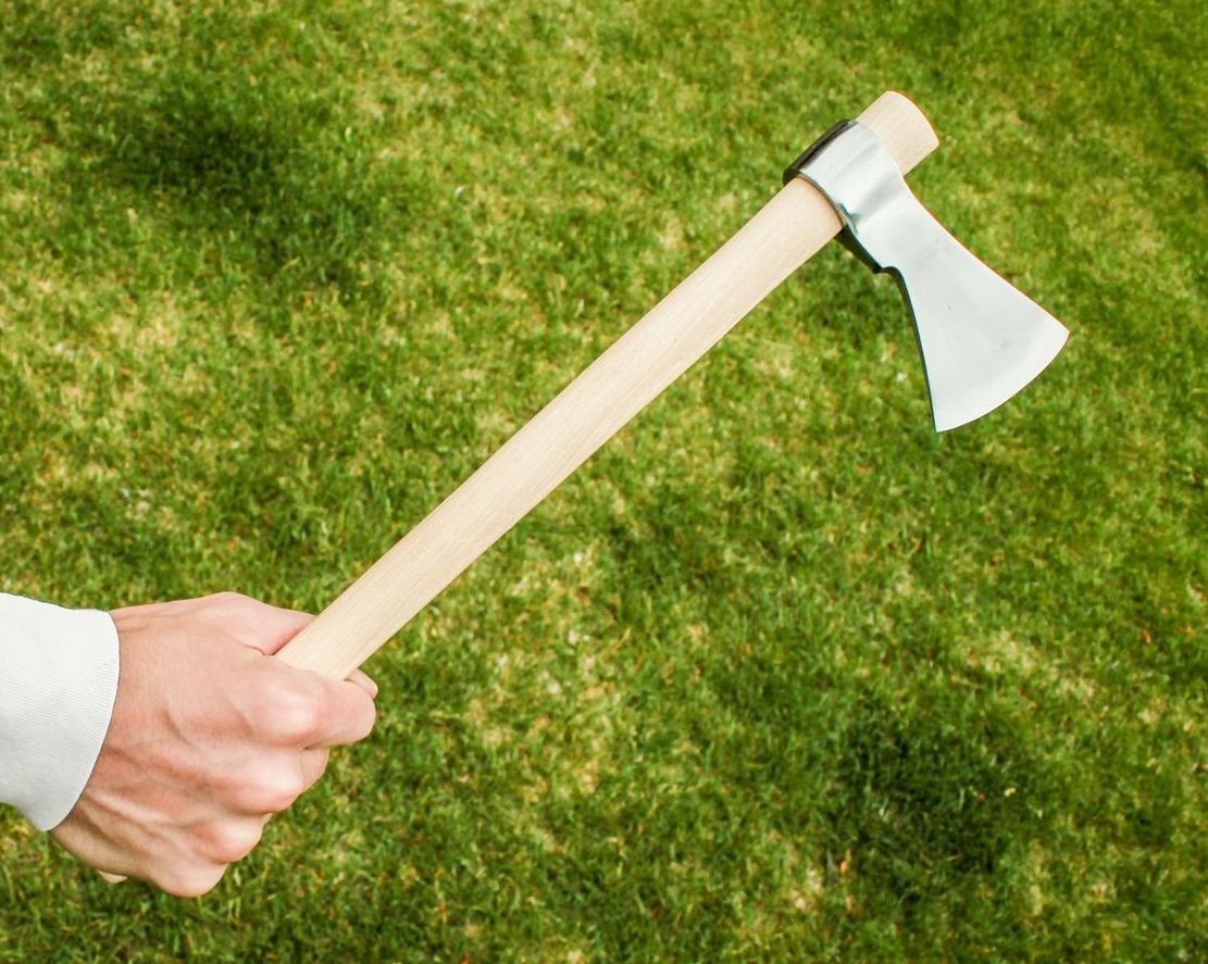 Polished Mouse Throwing Tomahawk Axe | HatchetsandAxes.com